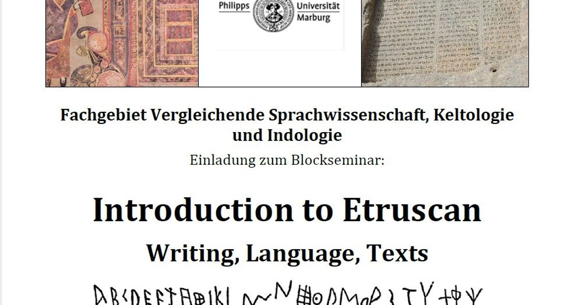 Introduction to Etruscan - Writing, Language, Texts - Nachrichten ...